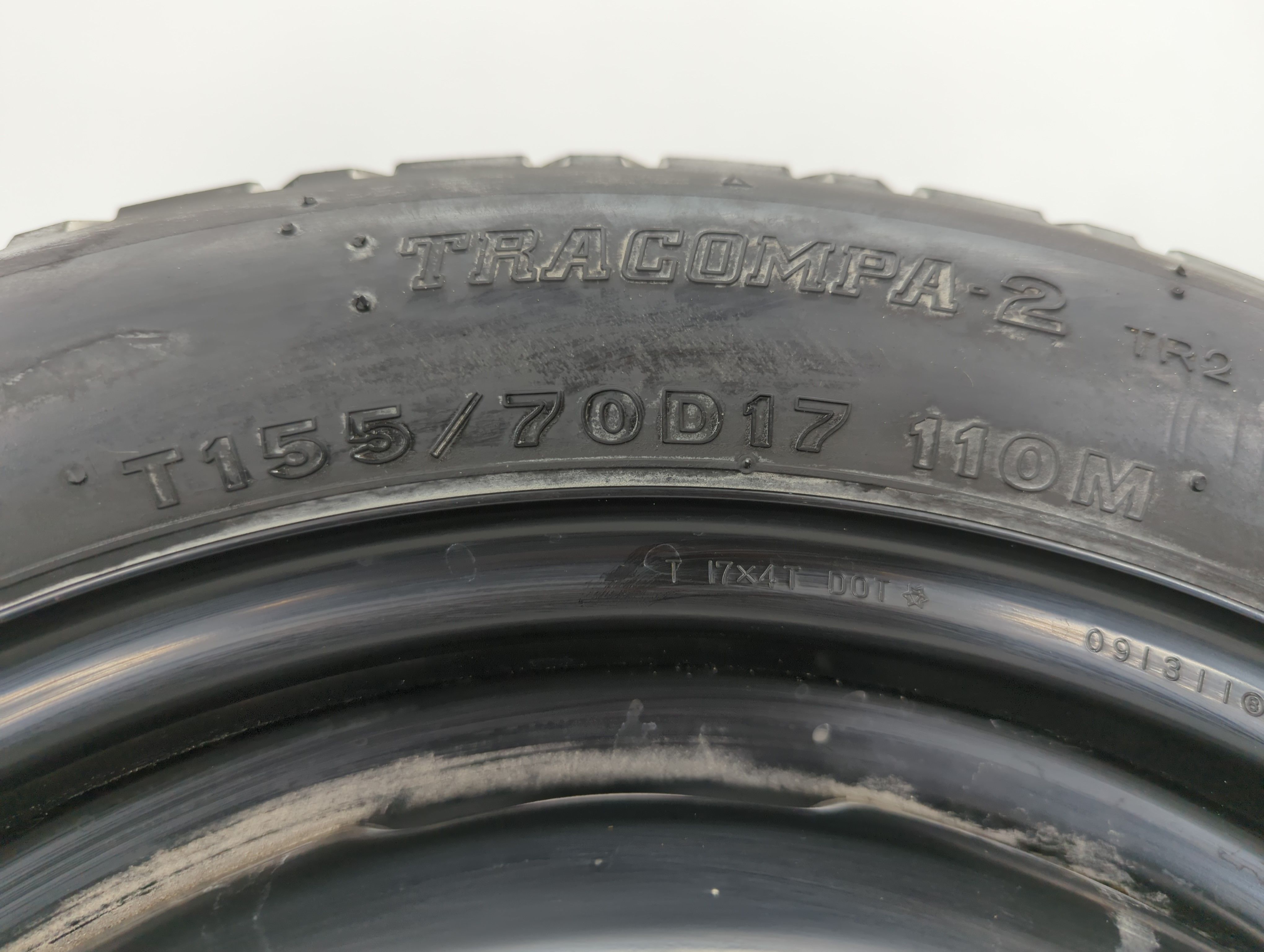 Genuine Subaru 17x4 Steel Wheel T155/70D17 Compact Spare Tire OEM for ...